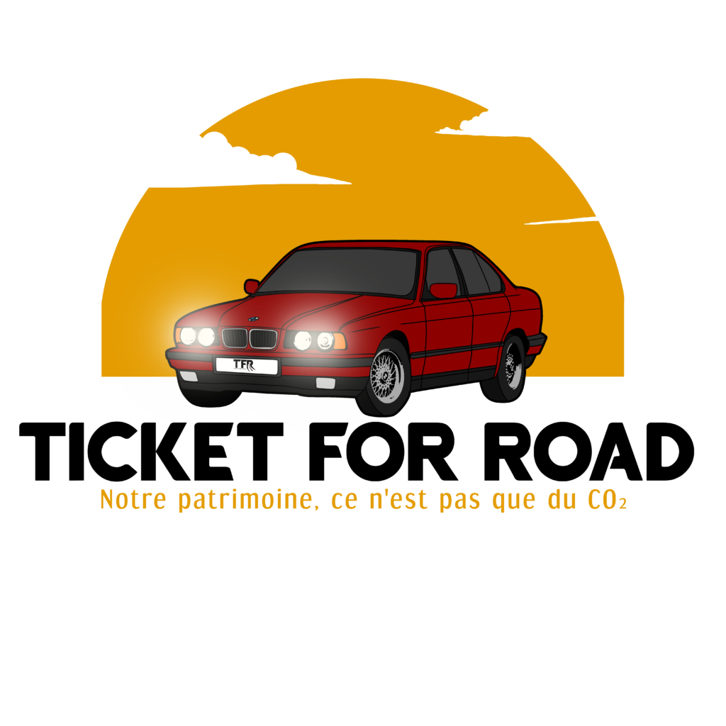 Sticker BMW Série 5 E34 88' - Ticket For Road